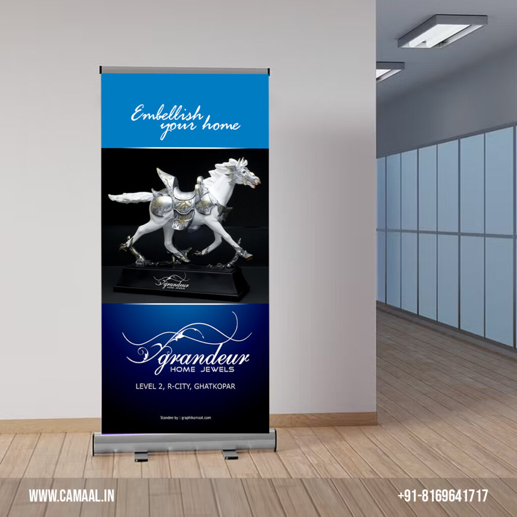 Standee Design Printing for Grandeur - Creativo Camaal