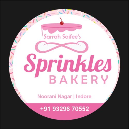 Logo & Round Sticker for Sprinkles Bakery - Creativo Camaal