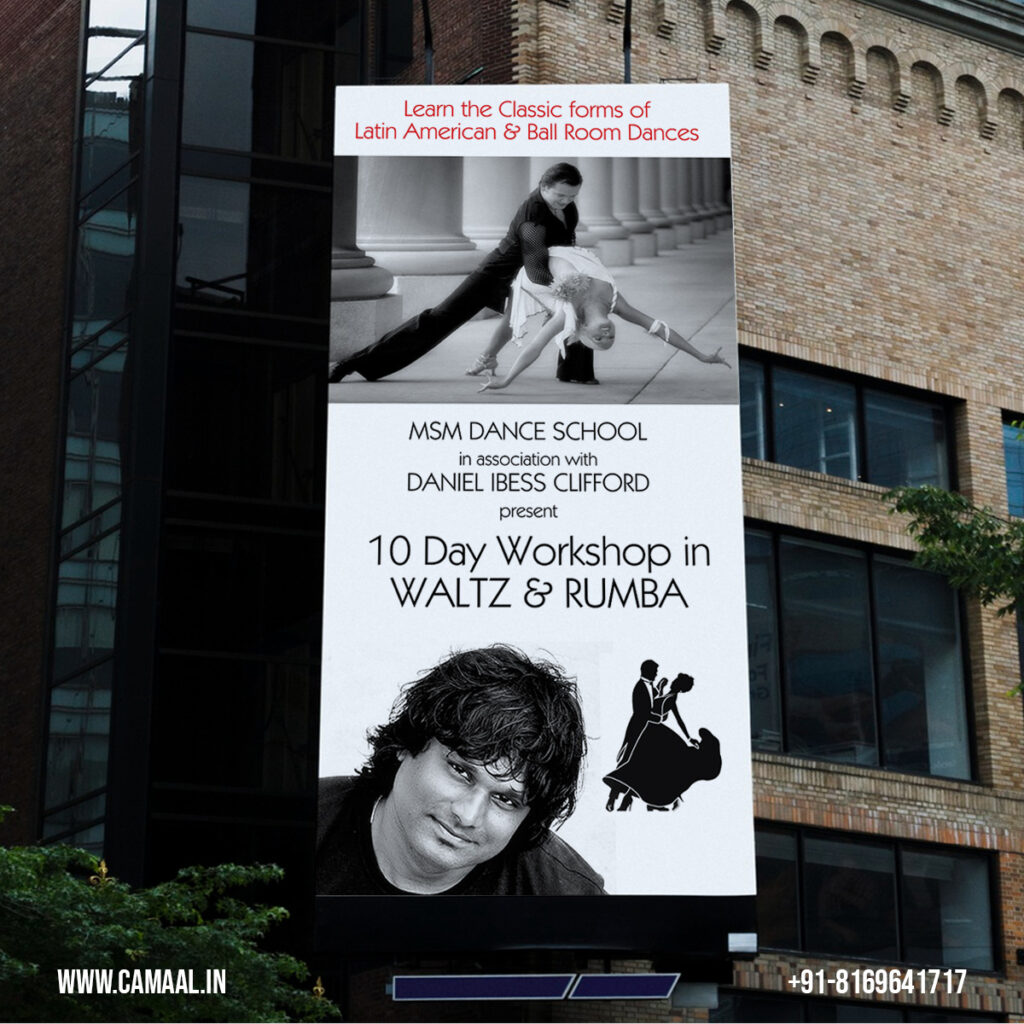 Billboard for Waltz & Rumba Dance Workshop - Creativo Camaal